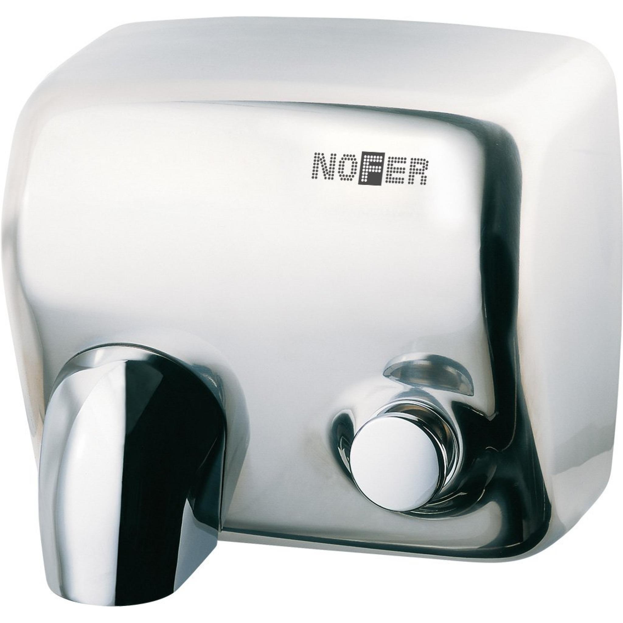 CYCLON manual wall hand dryer with a polished finish
