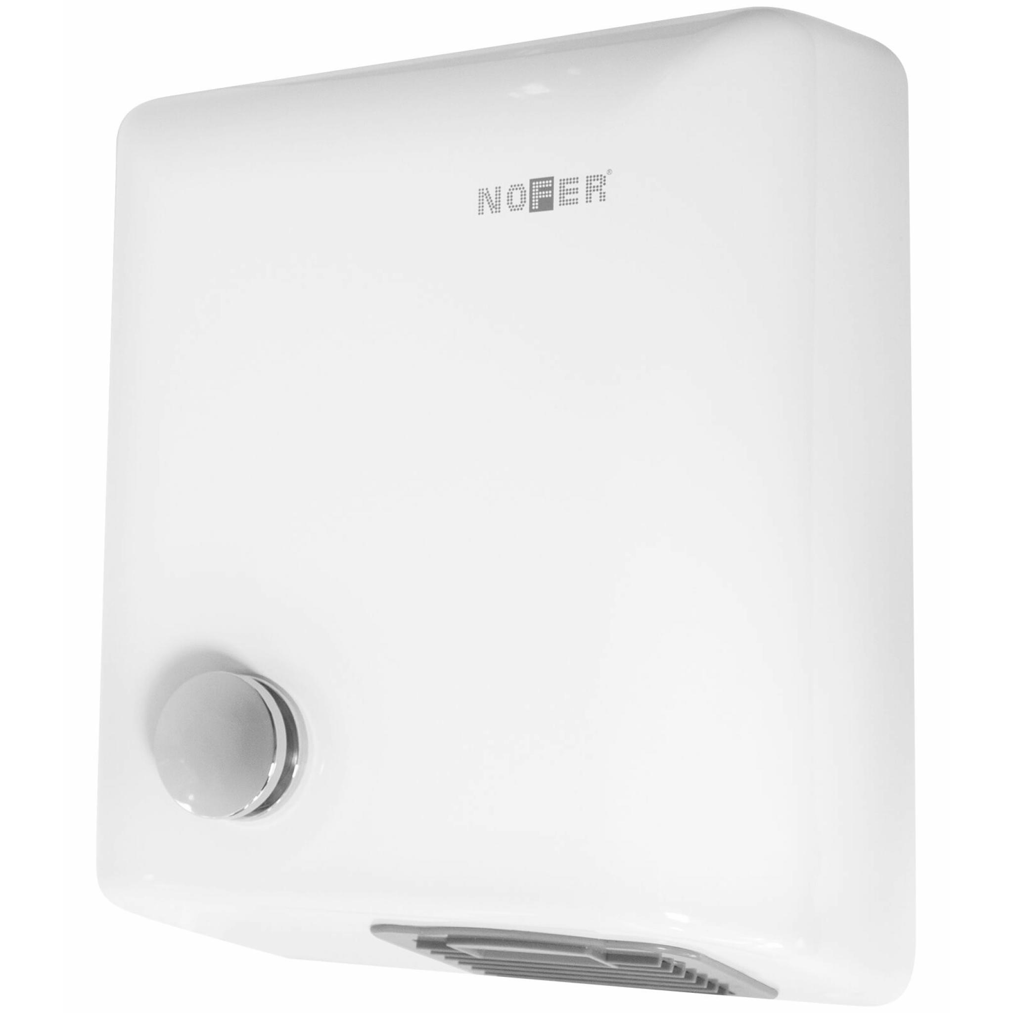 BIGFLOW manual hand dryer with a painted white finish