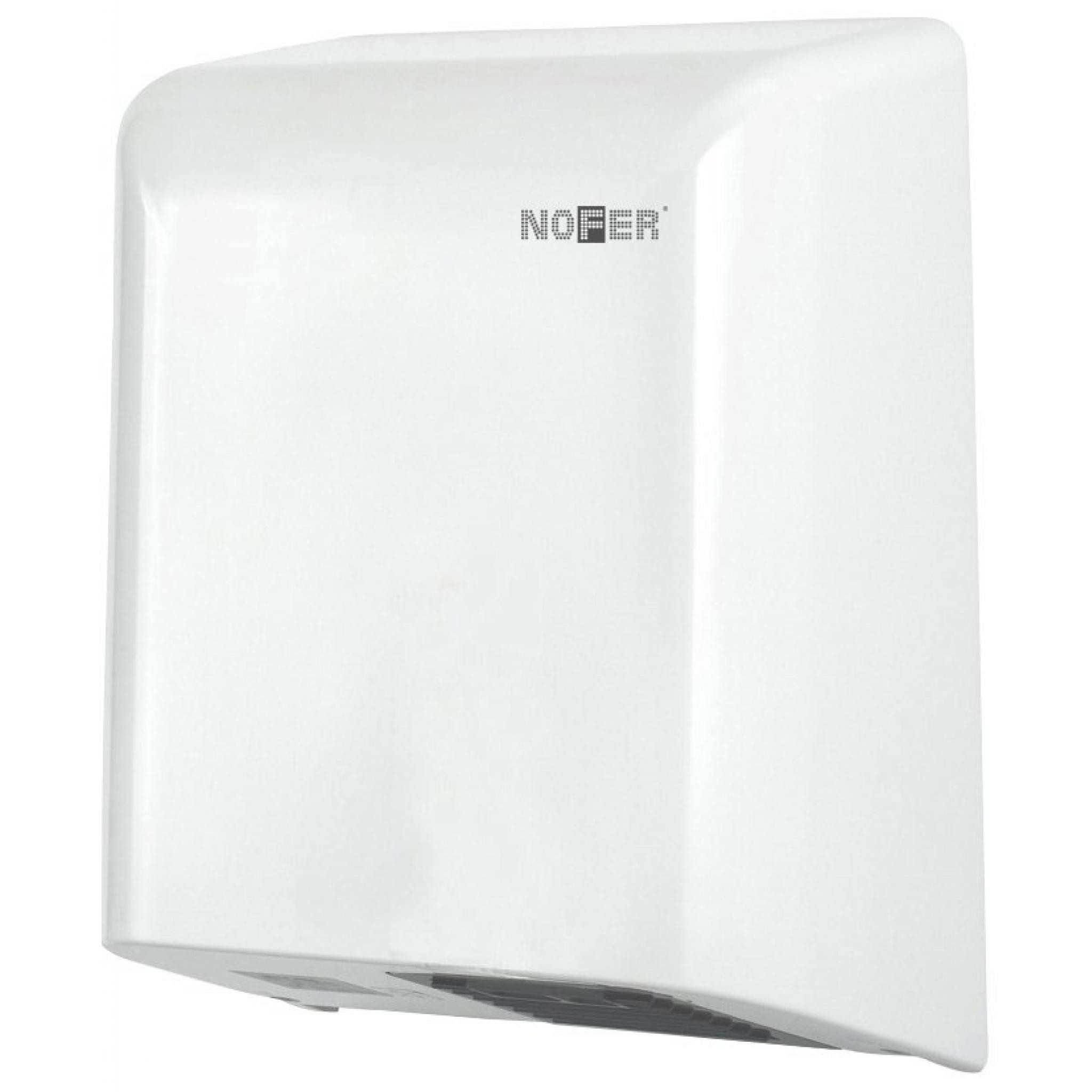 BIGFLOW automatic hand dryer with a painted white finish