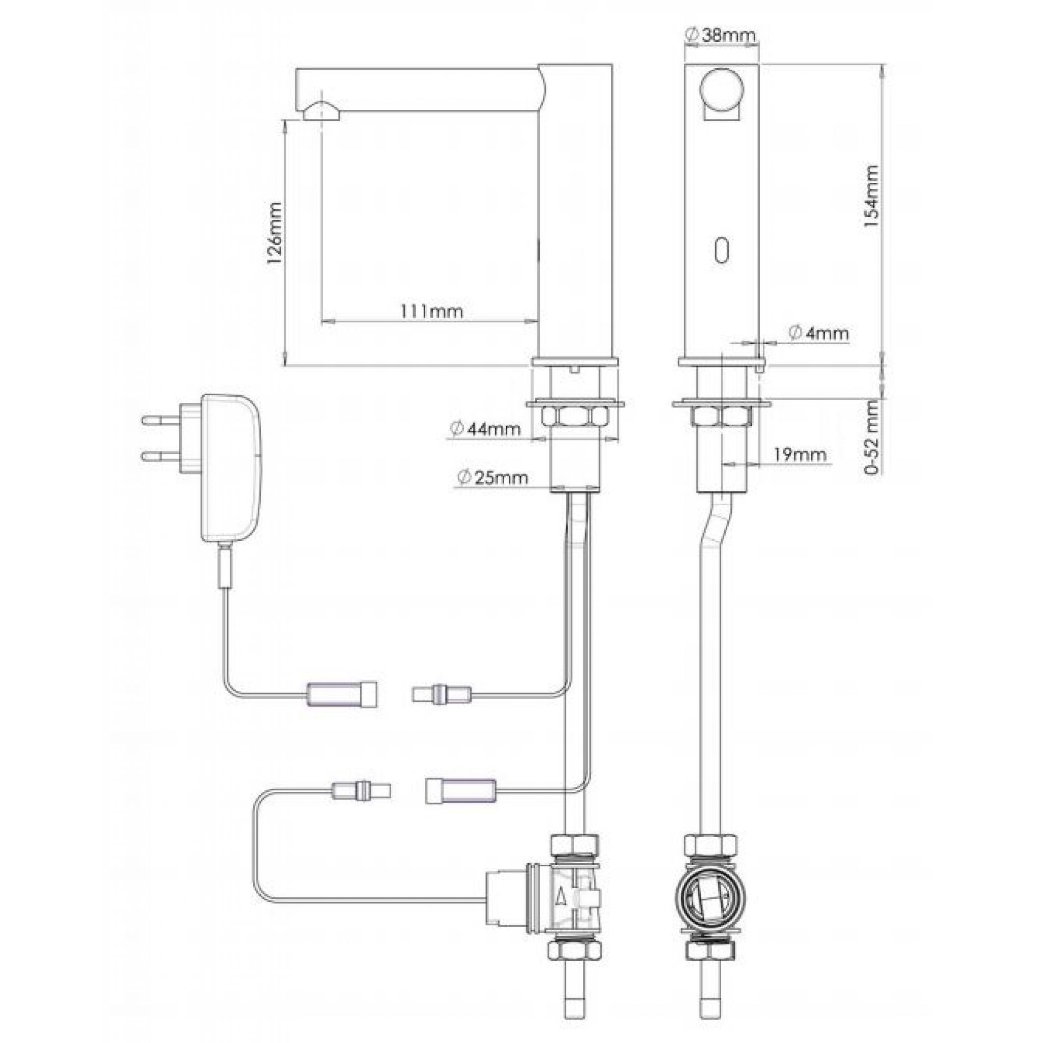 AIRTAP series automatic counter top faucet