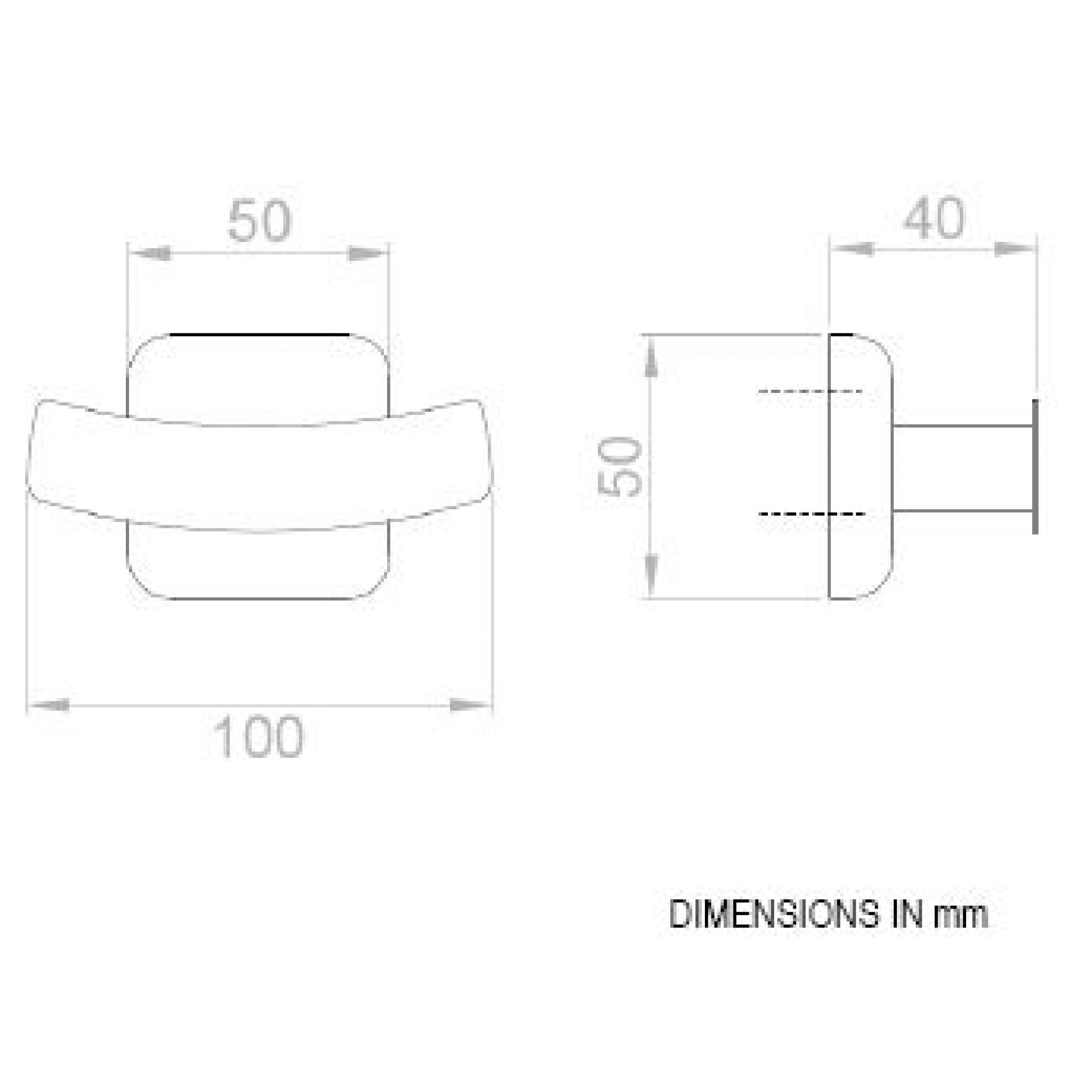 CLASSIC series double robe hook with a polished finish